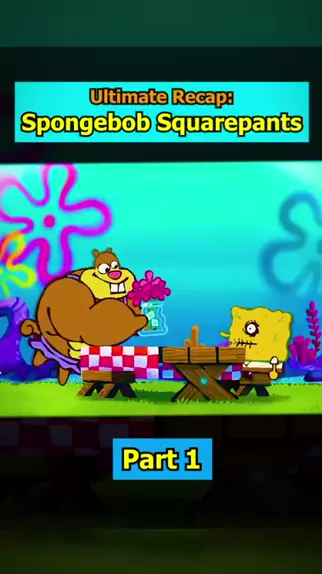 spongebob fish hitting floor gif